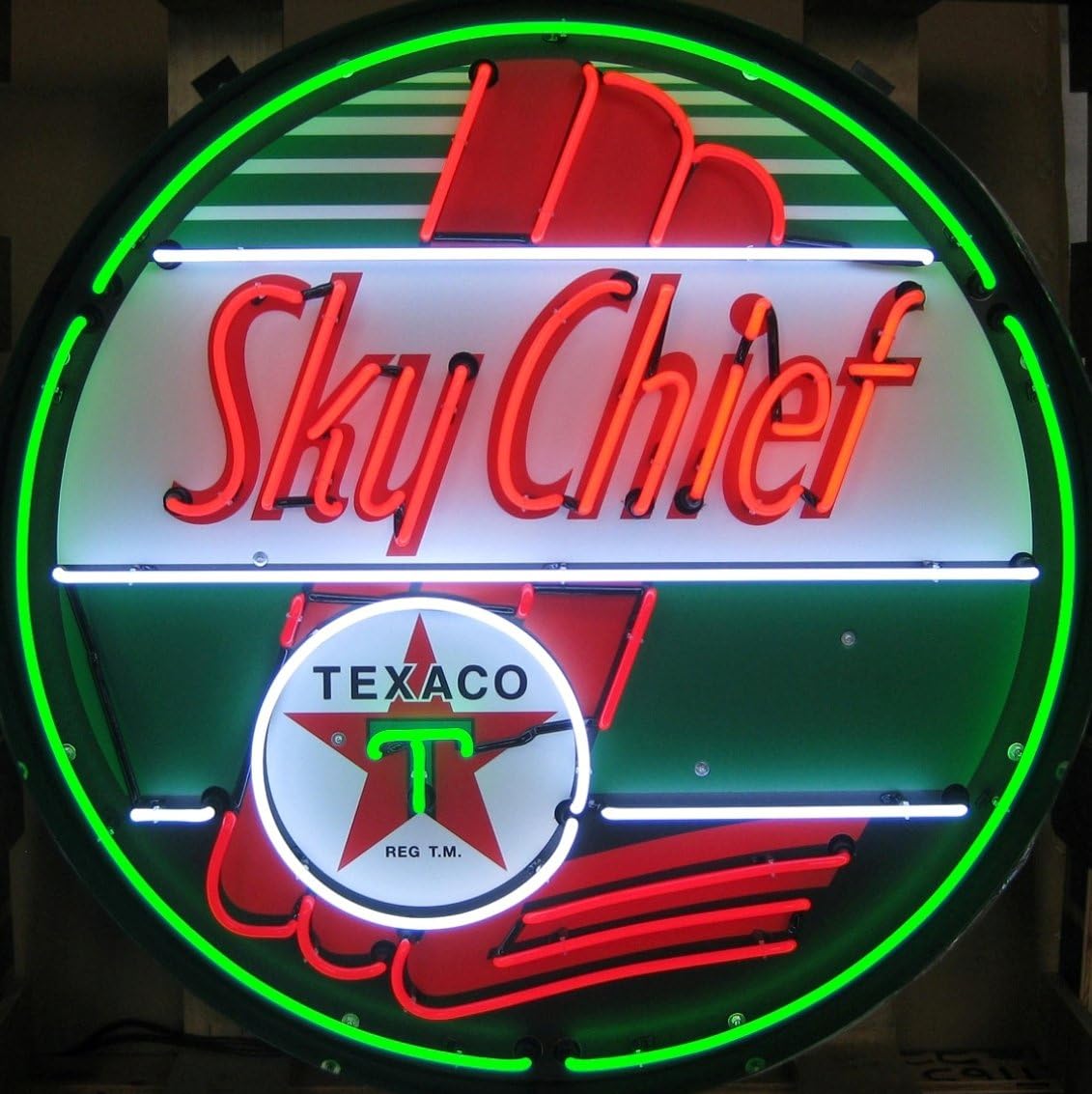 Texaco Sky Chief 36-Inch Neon Sign in Metal Can - Amazon.com