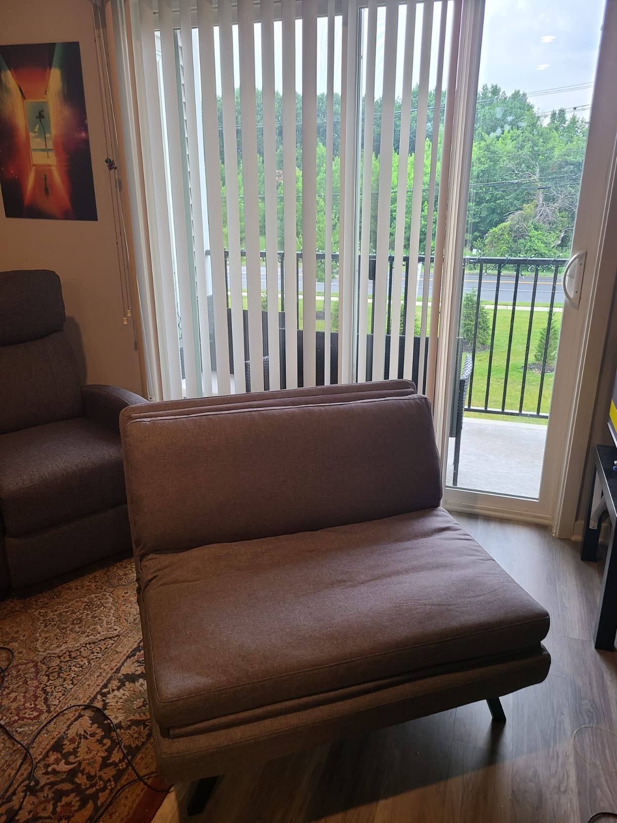 $43/mo - Finance LIFERECORD Futon Sofa Bed Modern Linen Fabric ...