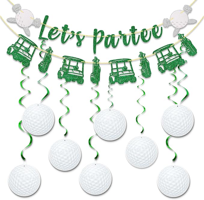 Amazon.com: SparkDot Golf Party Decorations, Pre-assembled Let's Partee ...