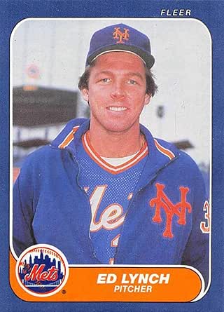 Amazon.com: 1986 Fleer Baseball #88 Ed Lynch New York Mets Official MLB ...