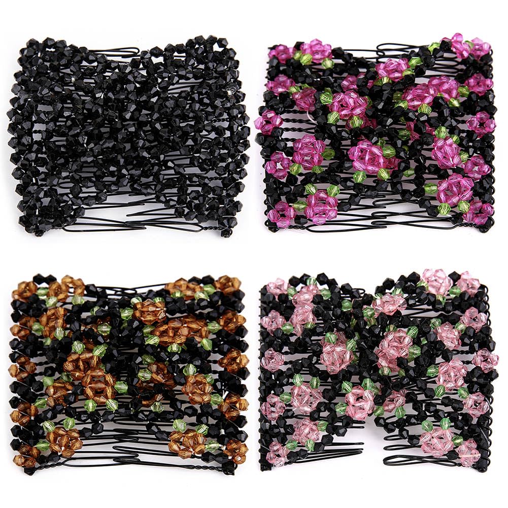 Amazon.com : Umibow 4 Pcs Magic Easy Combs Stretchable Double Hair Comb ...