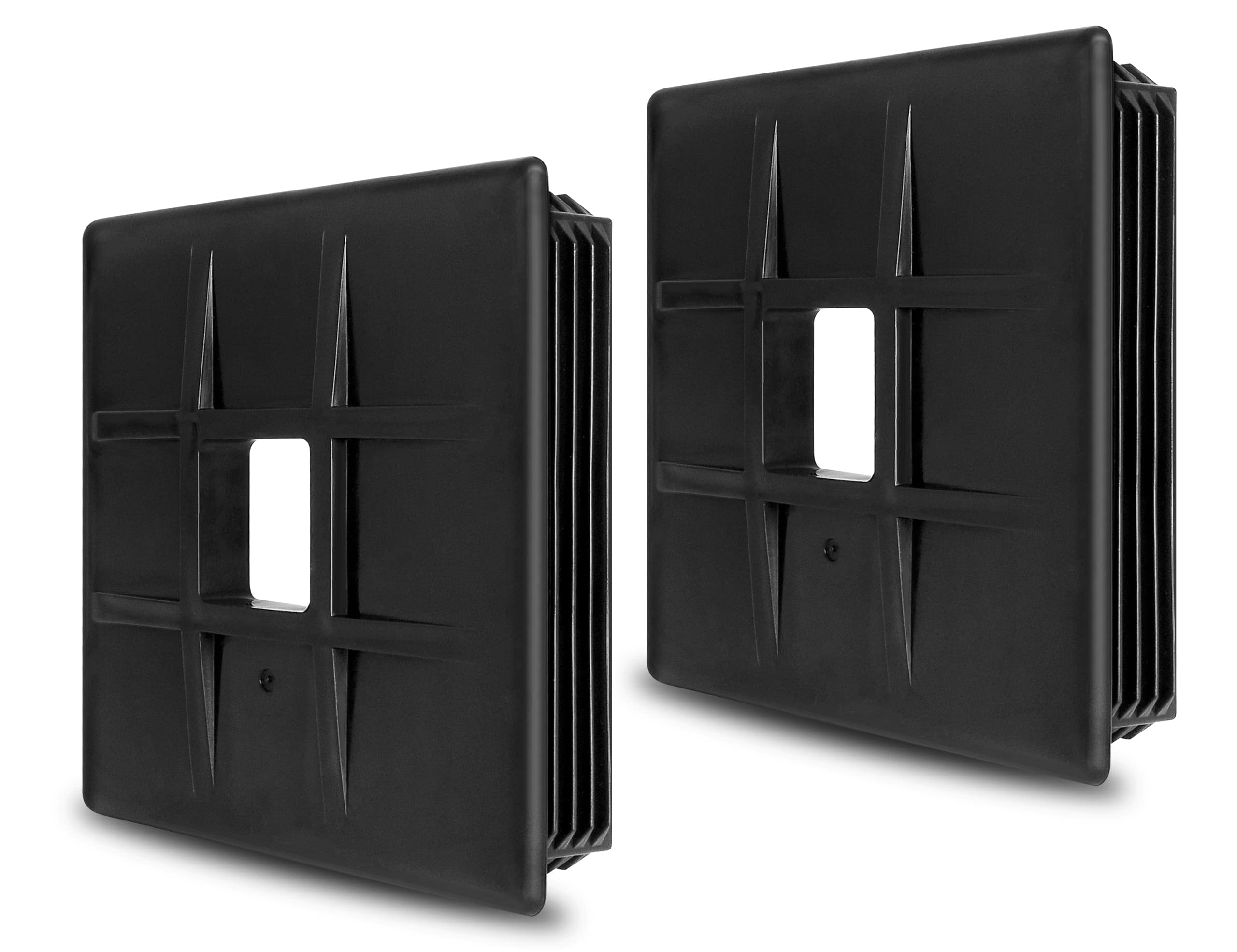 Snapklik.com : Luxlead RV Bumper Plug End Cap, 4" Black Square Bumper ...