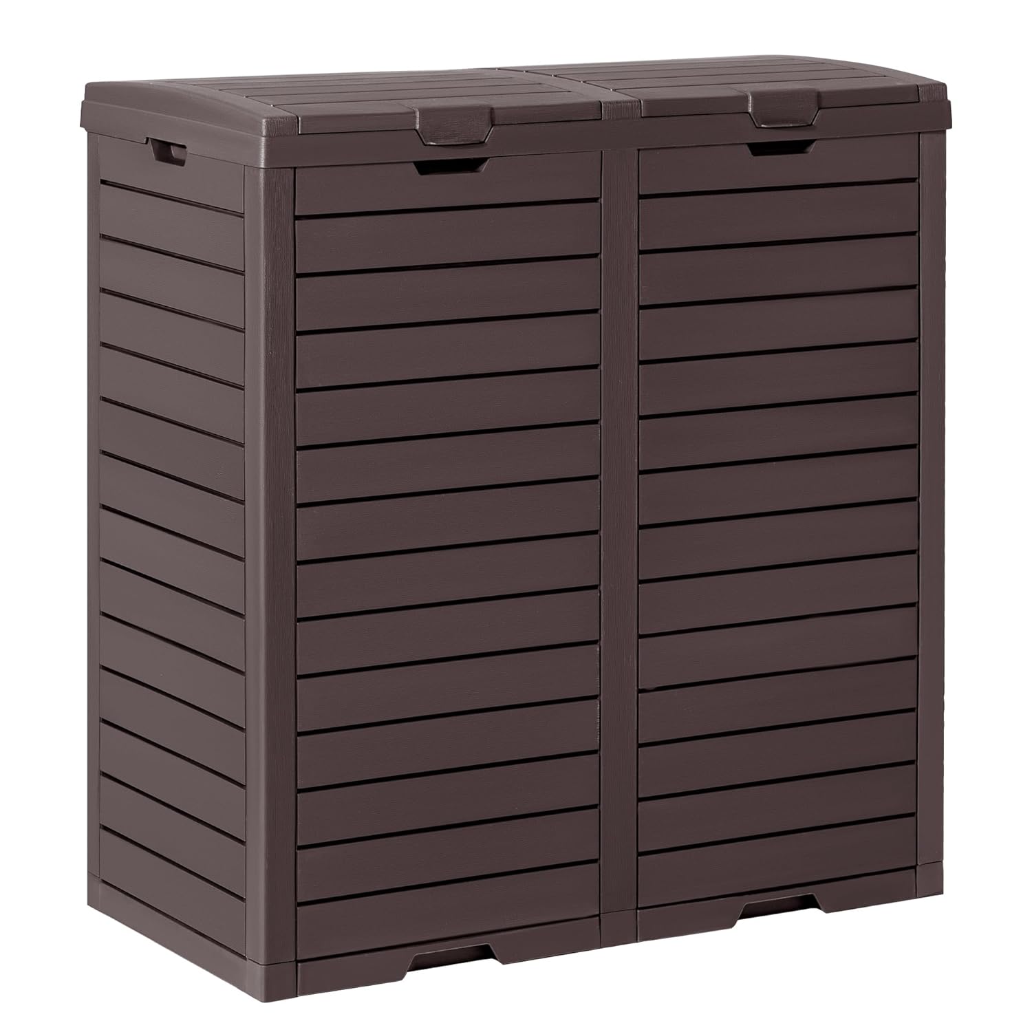 Amazon.com: Homall 80 Gallon Outdoor Trash Can Resin Garbage Can Dual ...