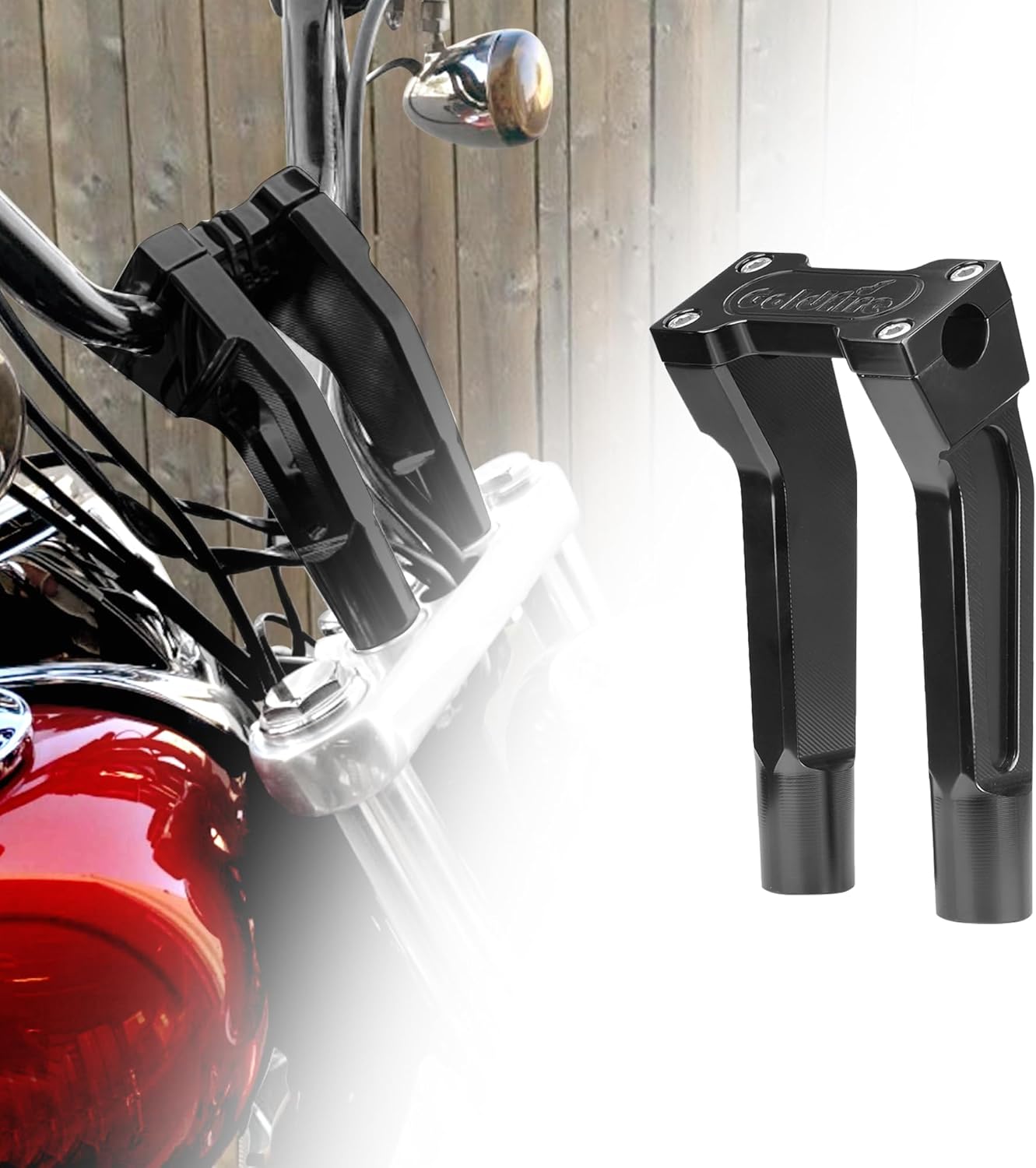 Amazon.com: Sresk 1 inch / 25mm Pullback Handlebar Risers Top Clamp - 6 ...