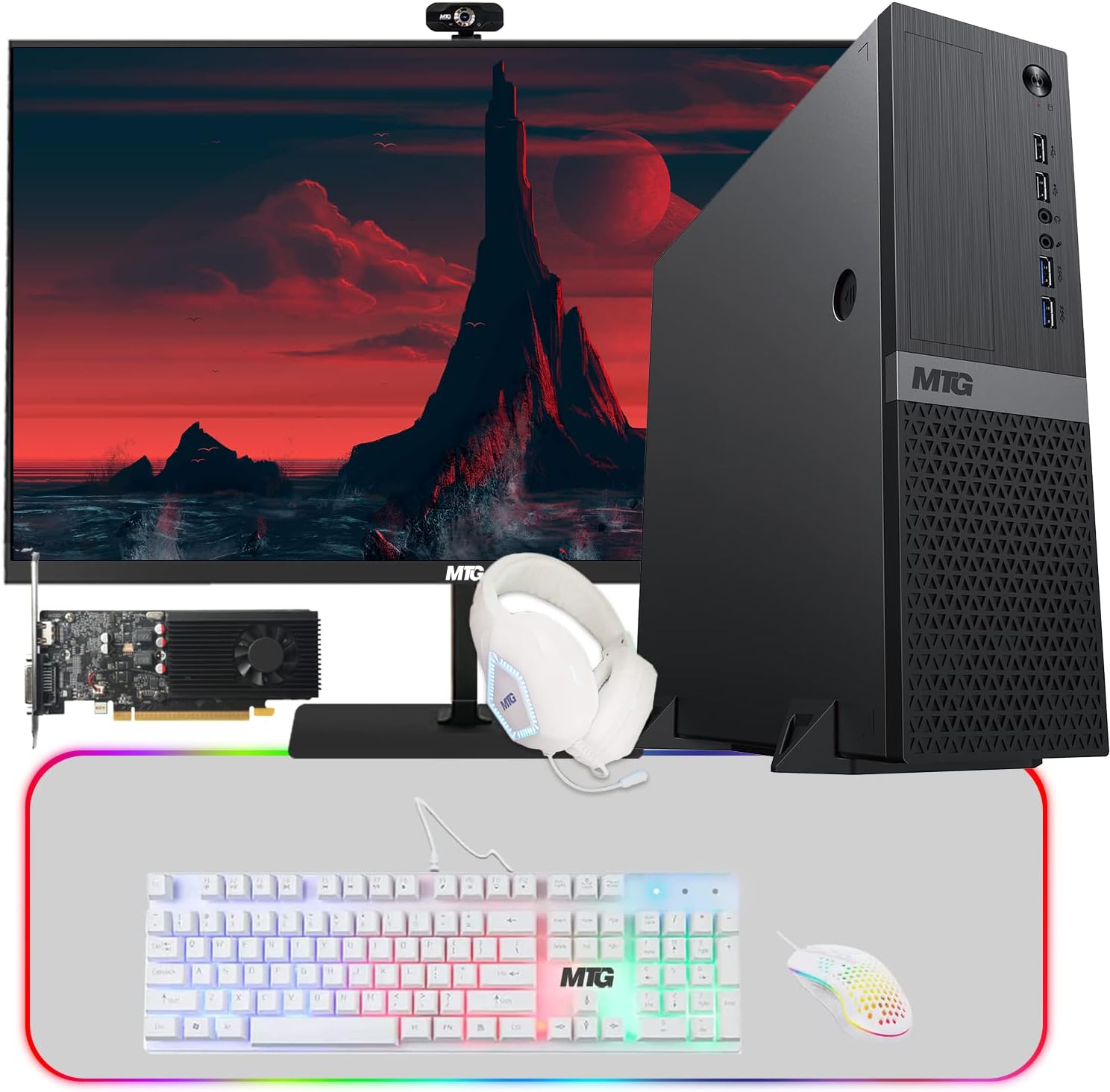 Amazon.com: Aurora Gaming Desktop Computer Intel i5 12th Gen, GT 1030 ...