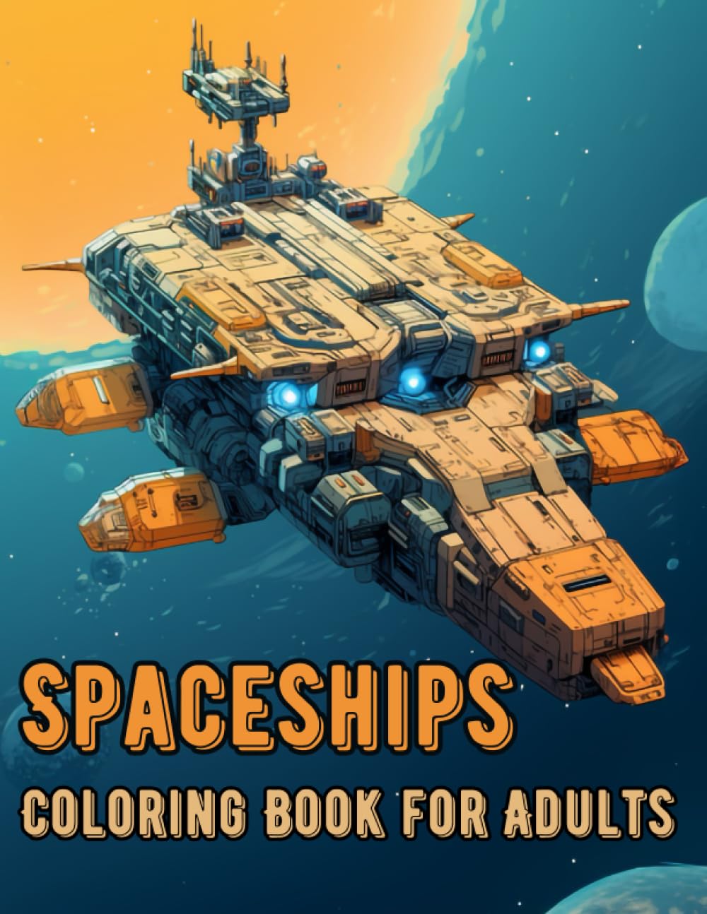 Amazon.com: Spaceship Coloring Book for Adults: 50 Science Fiction ...