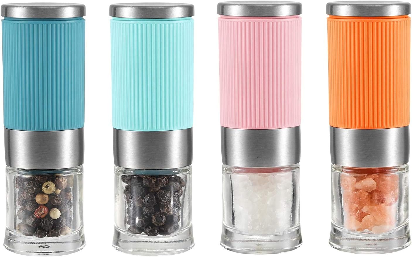 Amazon.com: UAIAGM Mini Salt and Pepper Grinder Spice Mill Shakers ...