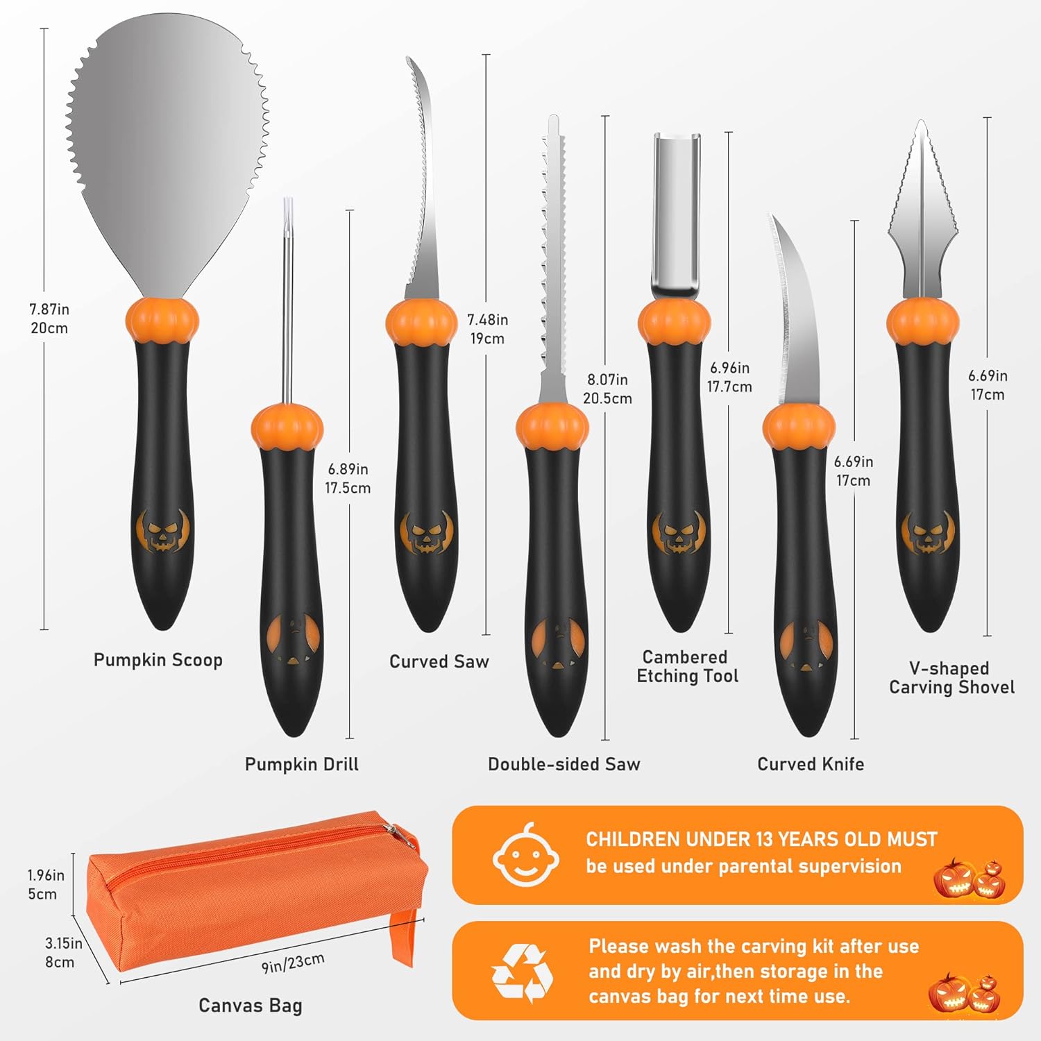 Pumpkin Carving Kits with 7PCS of Stainless Steel Australia | Ubuy