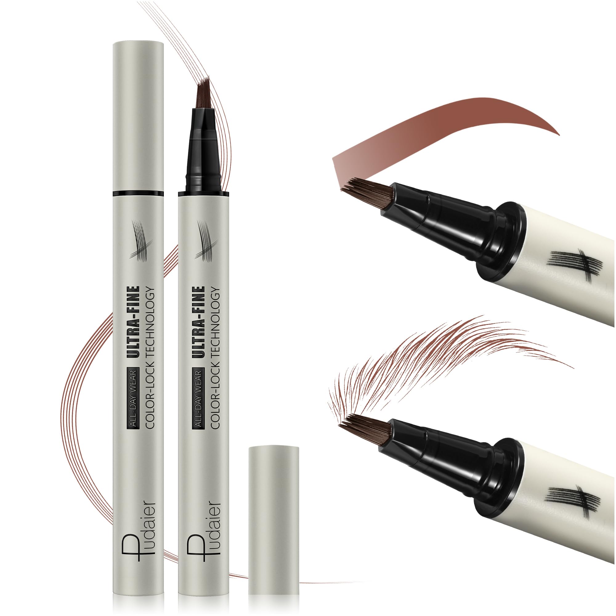 Amazon.com : 2 Pack Microblading Eyebrow Pencils for Women with ...