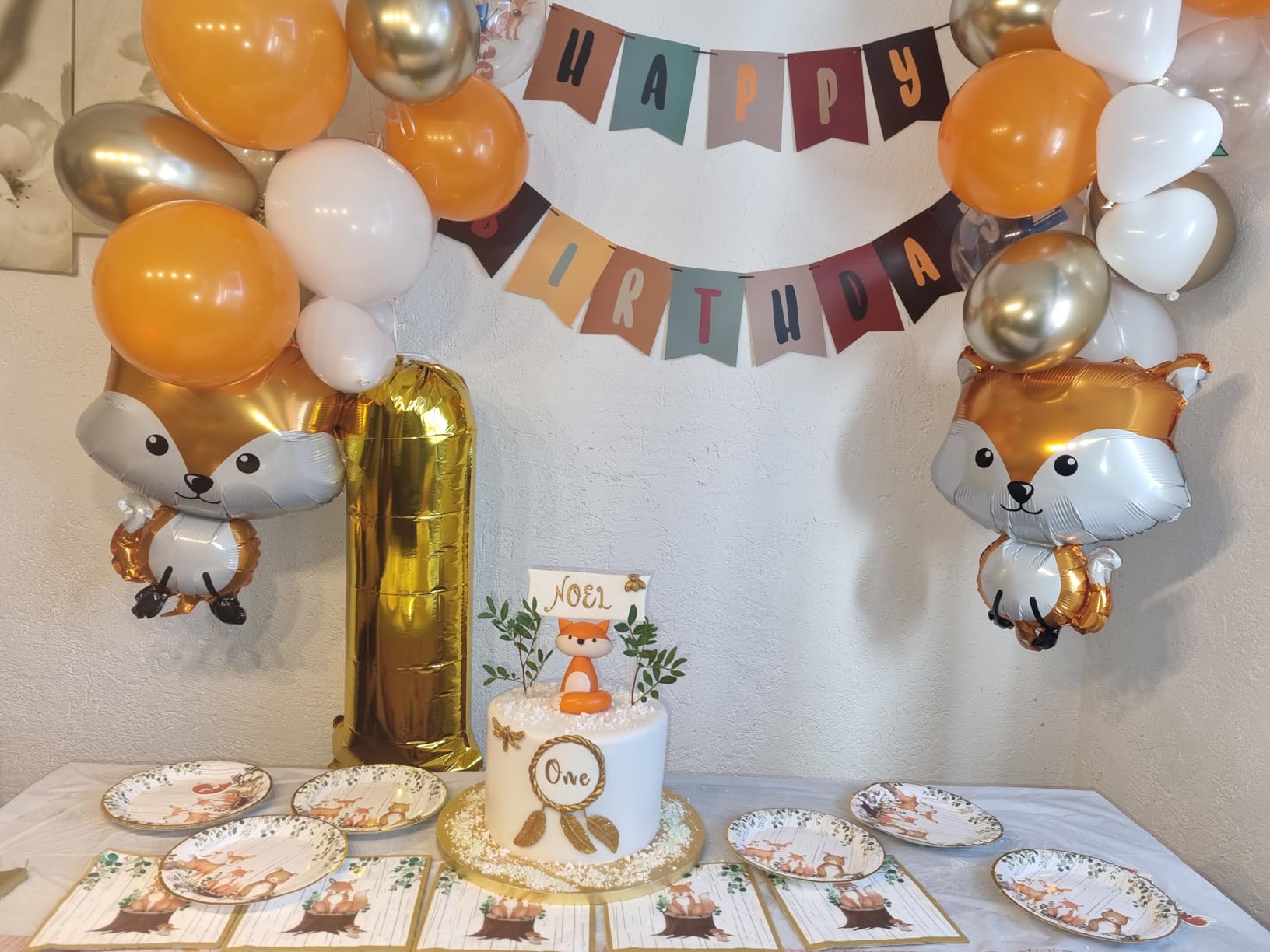 Dekorationen für Geburtstagsfeiern mit Fuchs-Thema. Das Fuchs ...