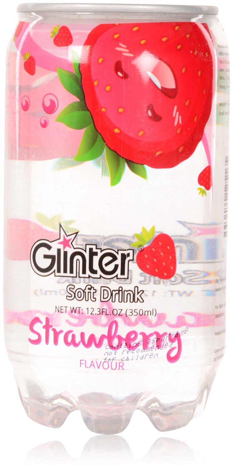 Glinter Strawberry Soft Drink, 350 ml : Amazon.in: Grocery & Gourmet Foods