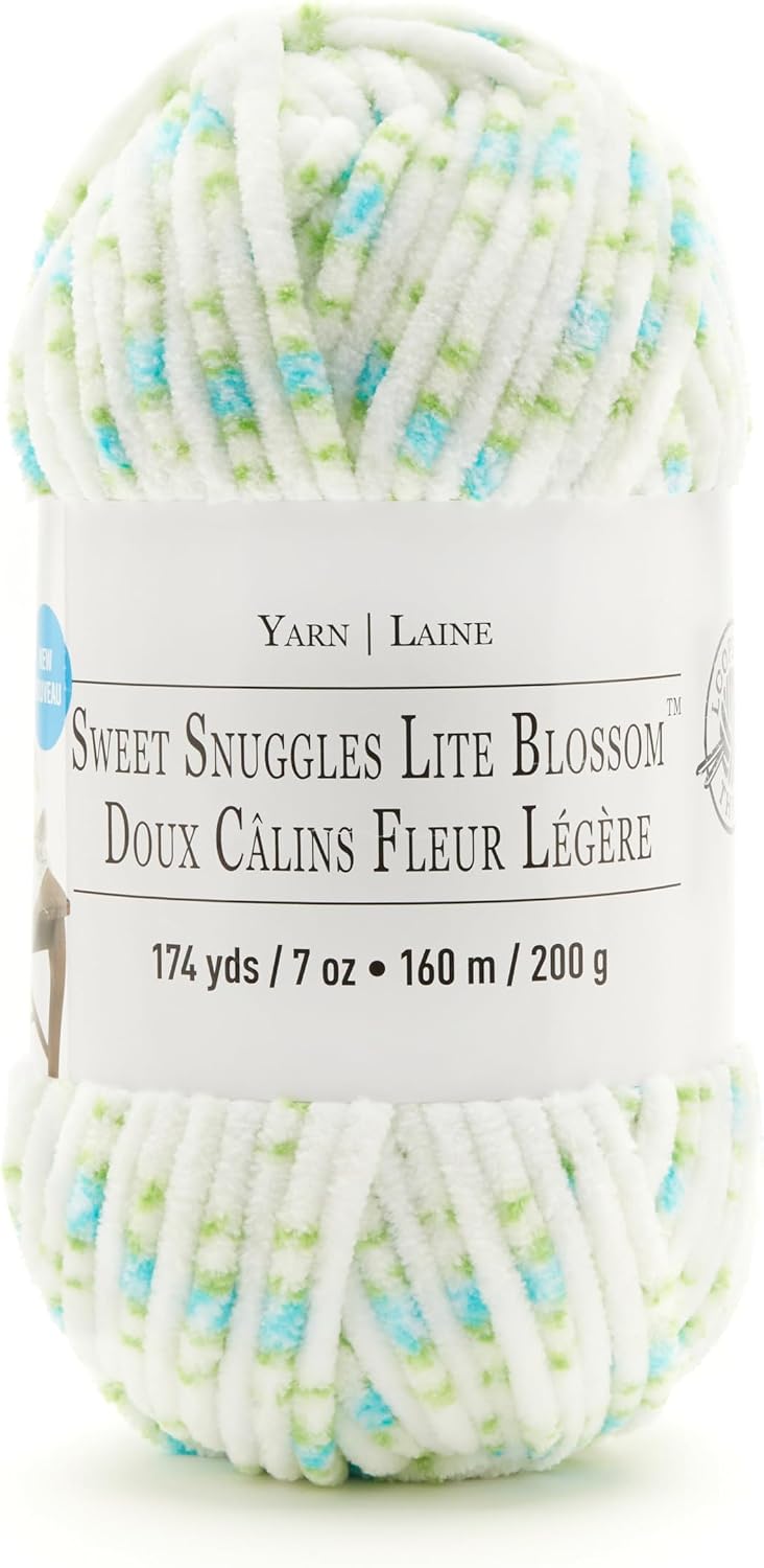 Amazon.com: Sweet Snuggles Lite Blossom Yarn by Loops & Threads - Yarn ...