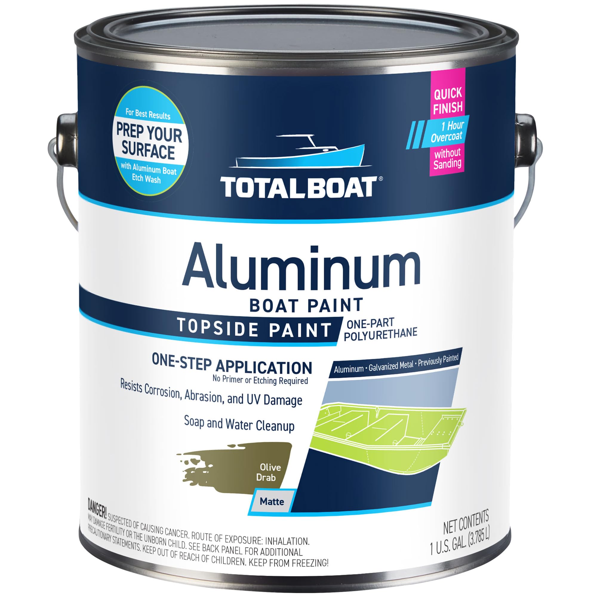 Snapklik.com : TotalBoat Aluminum Boat Paint For Canoes, Bass Boats ...