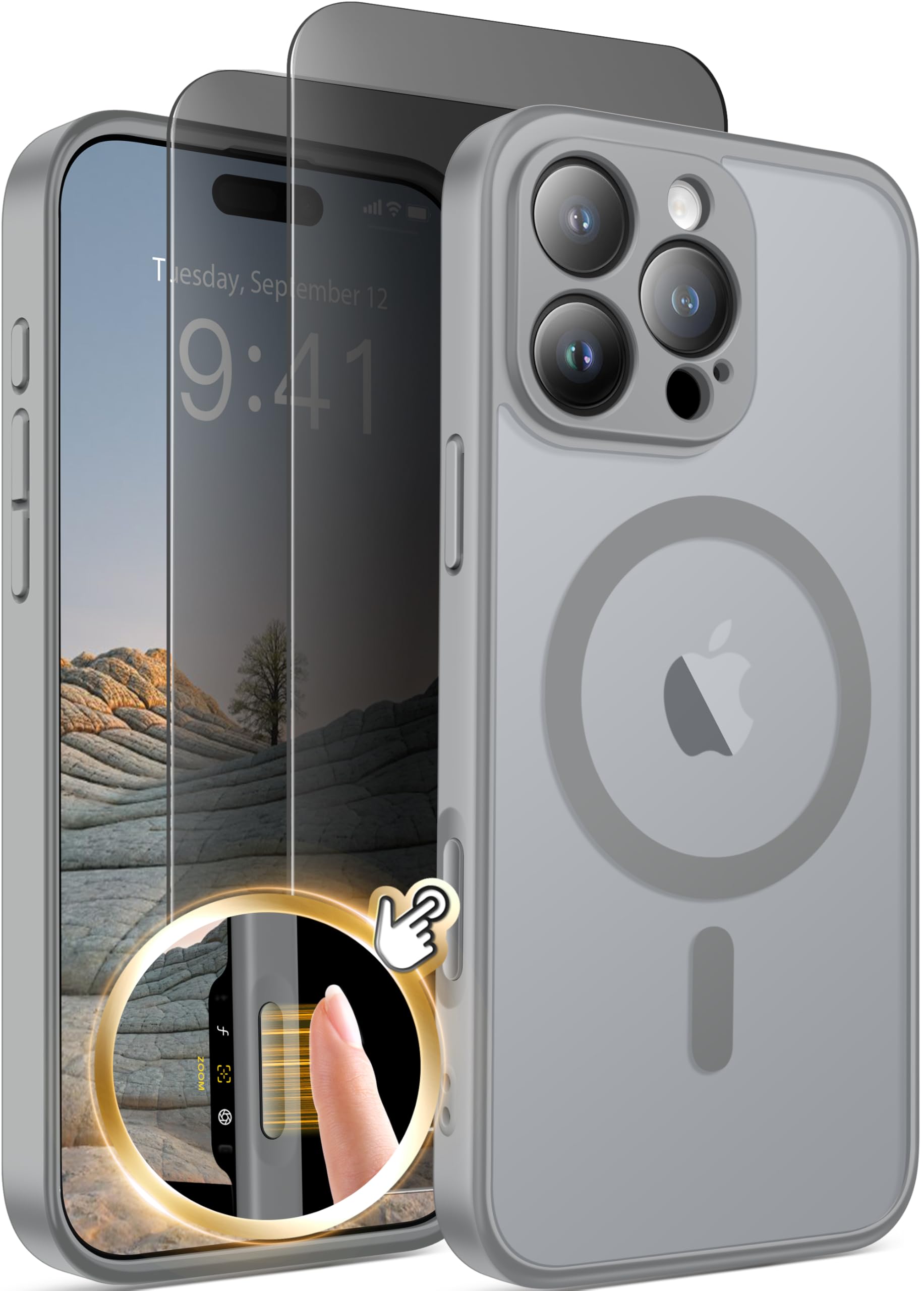 Amazon.com: Magnetic for iPhone 16 Pro Max Case with Camera Control ...