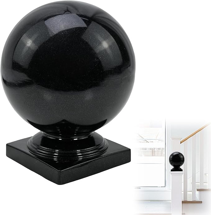 Aluminum Alloy Ball Top Post Caps, Internal Measurement of Actual ...