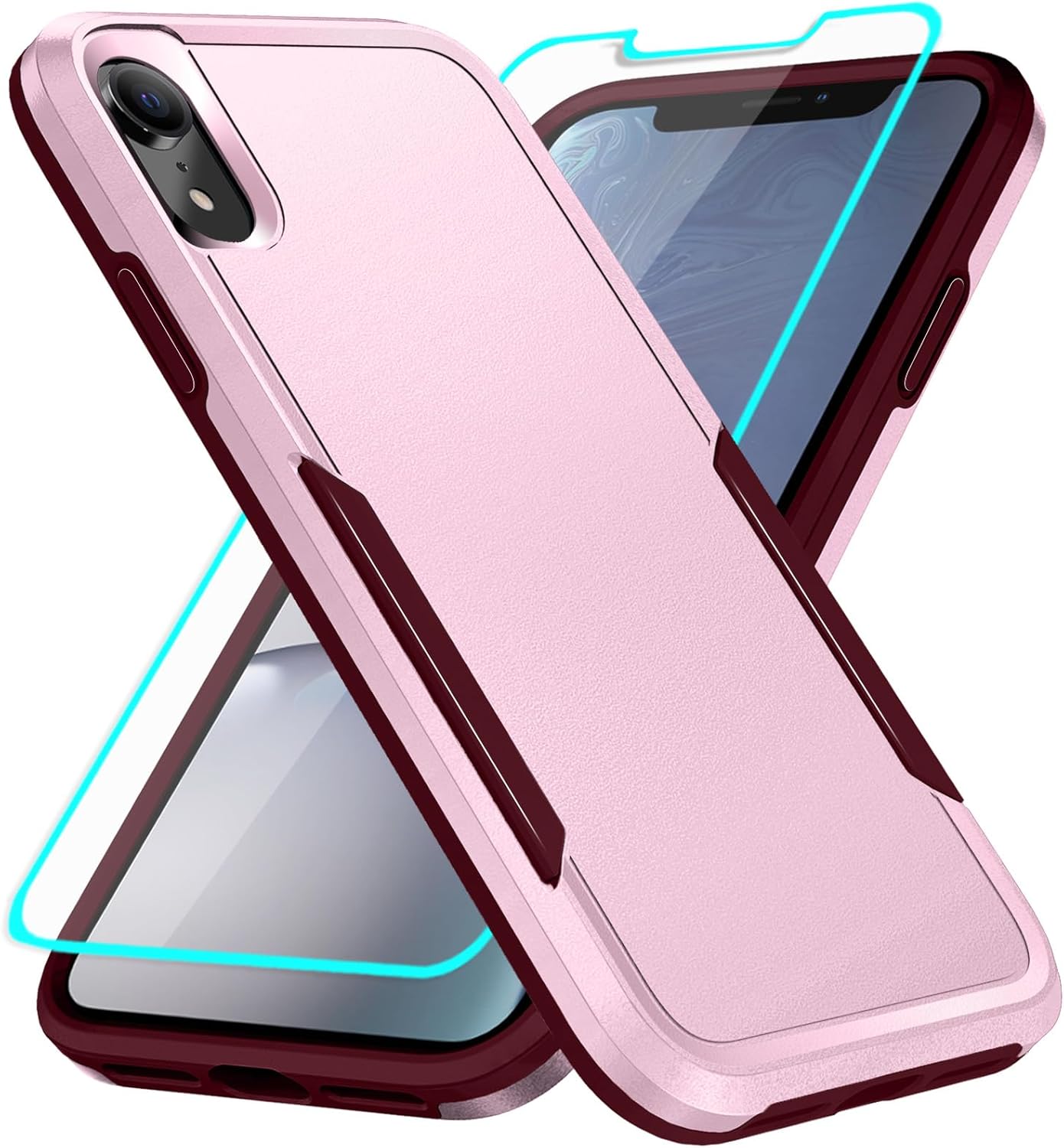 Amazon.com: IXJYLCPC for iPhone XR Phone Case with Screen Protection ...