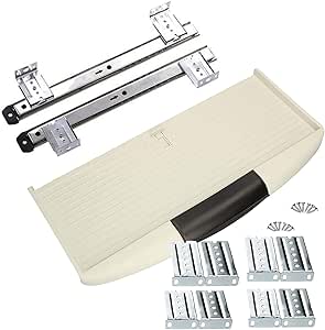 Amazon.com: JYFZYTLL Push-Pull Keyboard Tray Keyboard Shelf with Slides ...
