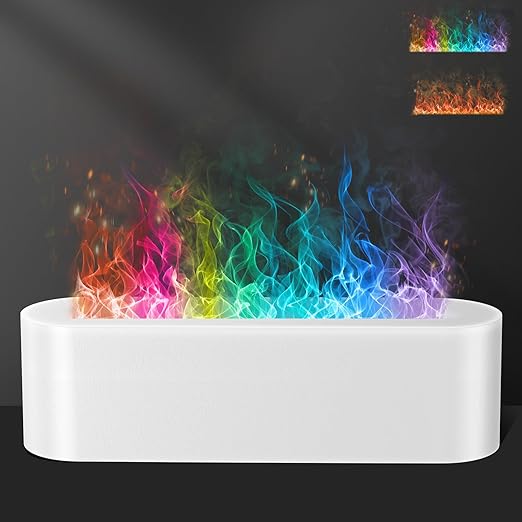 Amazon.com: Flame Air Aroma Diffuser Humidifier, Upgraded 7 Flame ...