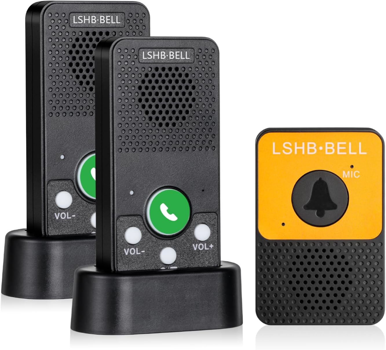 Doorbell, Hands-Free Wireless Doorbell Intercom, Full Duplex Two Way ...