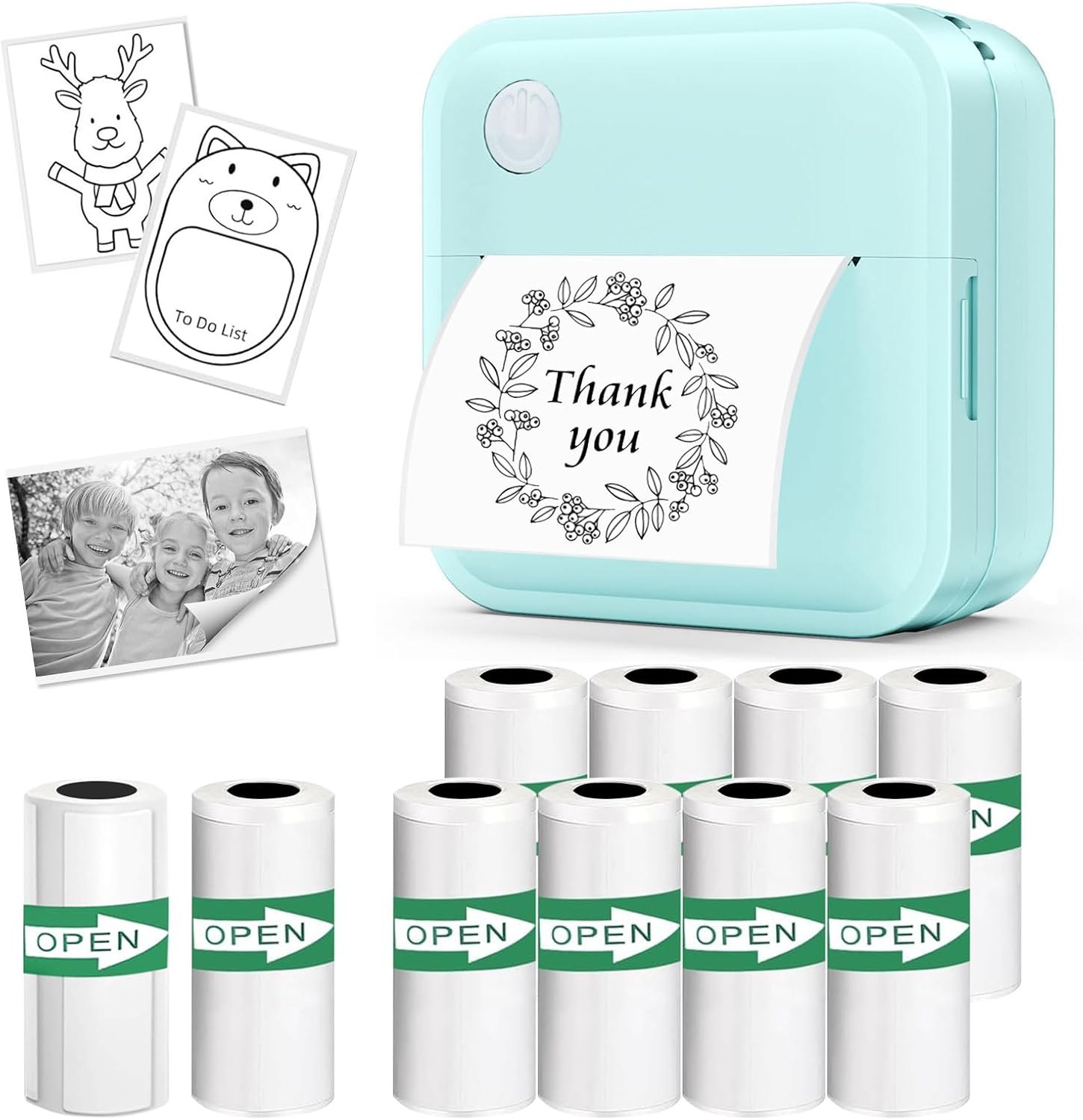 Amazon.com: Miouca Label Maker Machine with 9 Rolls 50mm Width ...