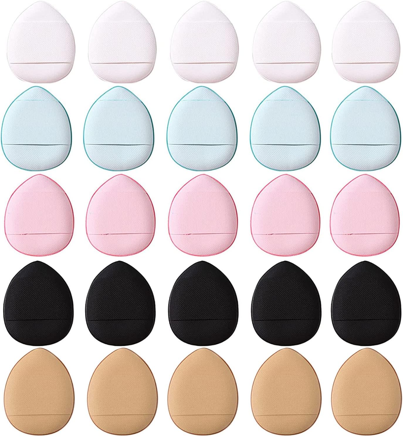 Amazon.com : 12 Pcs Finger Puff, Mini Finger Makeup Puff, Super Soft ...