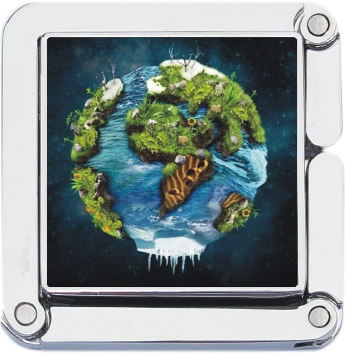 Amazon.com: NewCharms Square Planet Earth Purse Hanger : Clothing ...