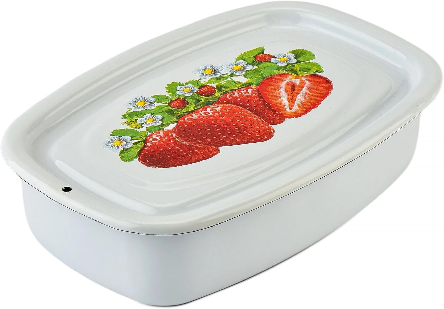 Amazon.com: STP GOODS Enamel Food Storage Container with Lid 1.1 Qt (1 ...