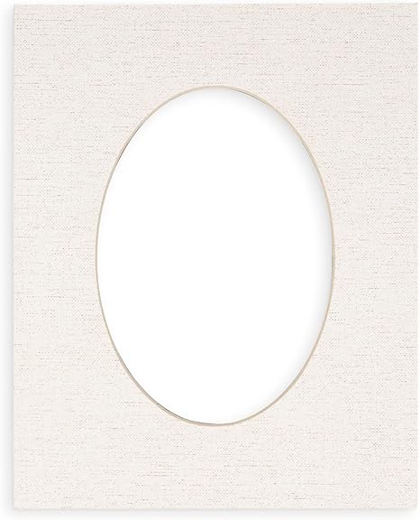 Amazon.com: 11x14 Mat Bevel Cut for 8x10 Photos - Precut White Linen ...
