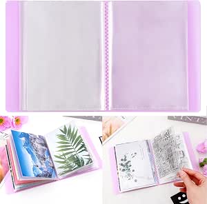 2-Pack 4X6 Inch Small Photo Album with Clear Cover, Each Picture Book ...
