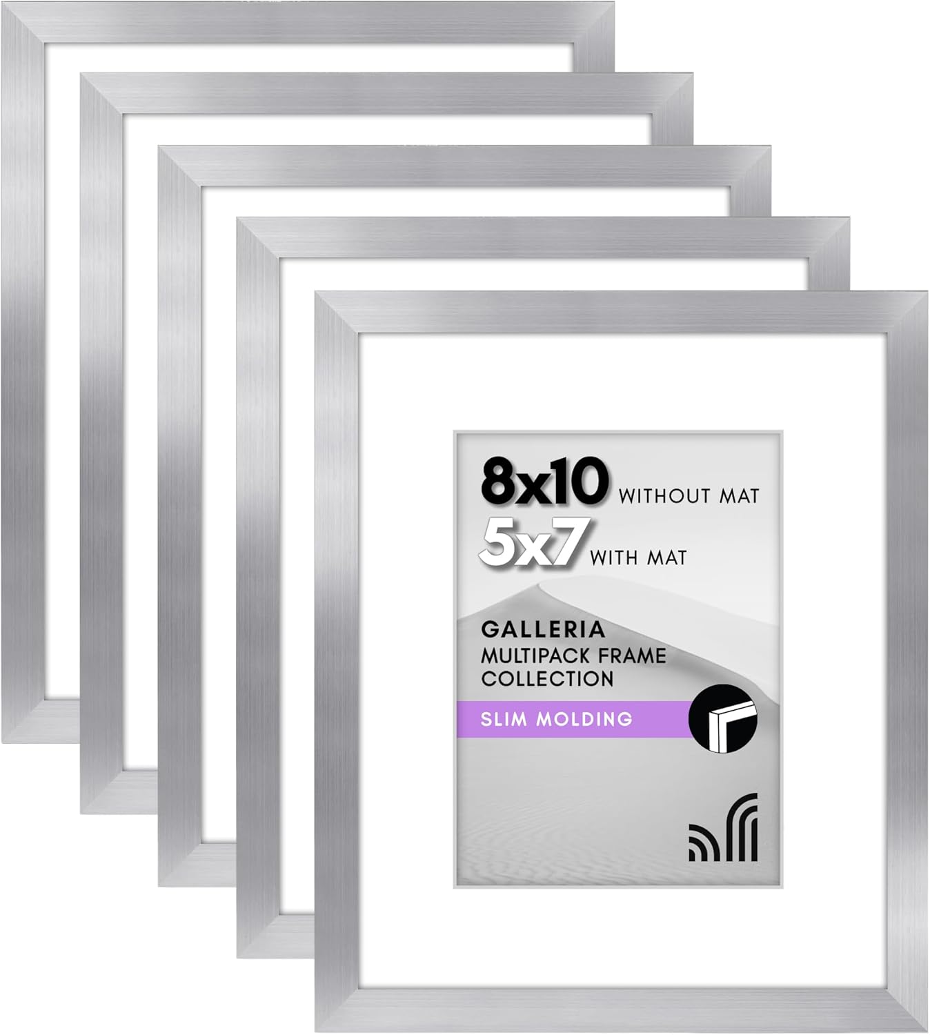 Amazon.com - Americanflat 8x10 Picture Frame with Plexiglass - Set of 5 ...