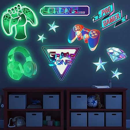 Amazon.com: TOARTI 3D Game Wall Decals,Gaming Wall Stickers for Boys ...