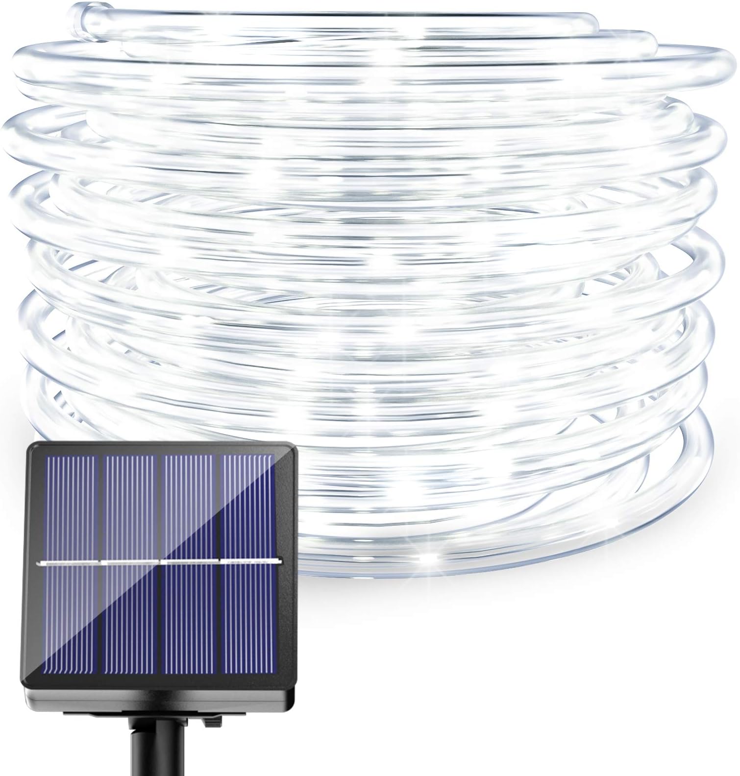 Amazon.com : Solar Powered LED Rope Lights - 40FT 8 Modes 100 LED Solar ...