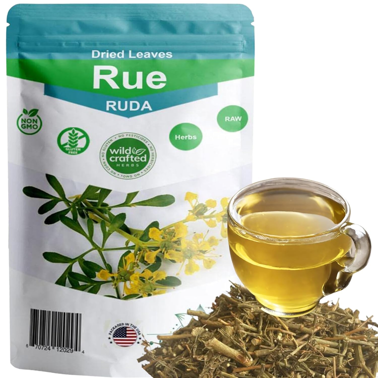 Amazon.com : RUE Dried Herbs Peruvian Ruda 2.05 oz (56 gr) 20+ CUPS ...