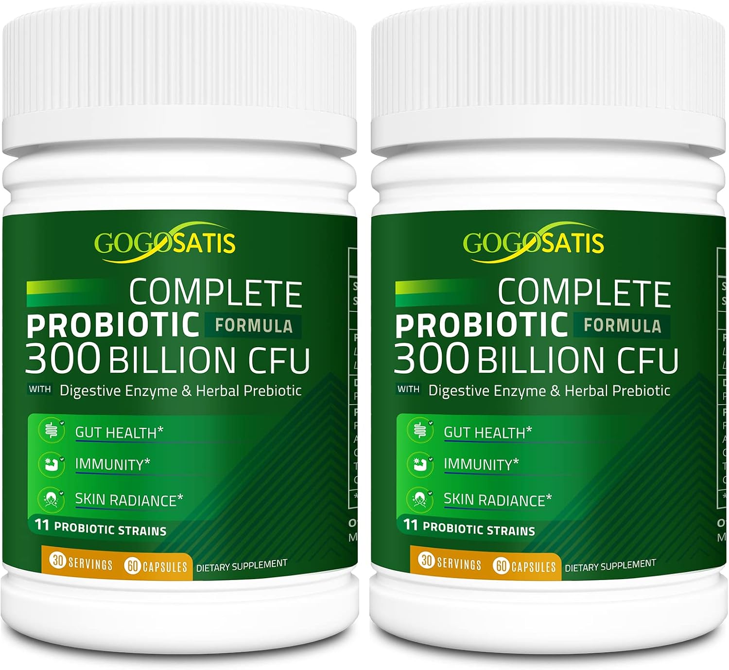 Amazon.com: GOGOSATIS Probiotics for Women and Men, 300 Billion CFU 11 ...