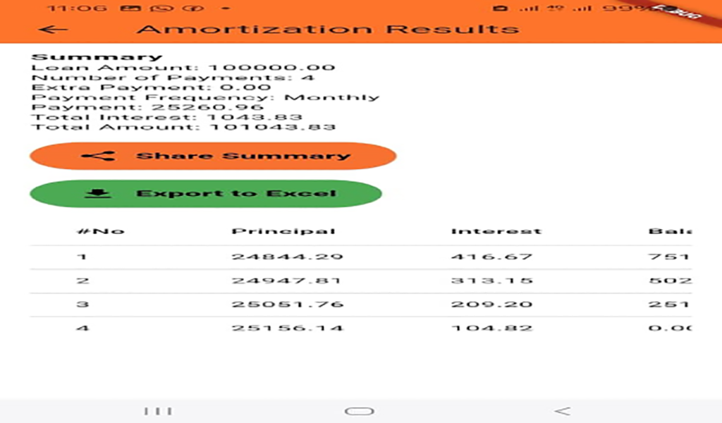 Loan Amortization Calculator - App on Amazon Appstore