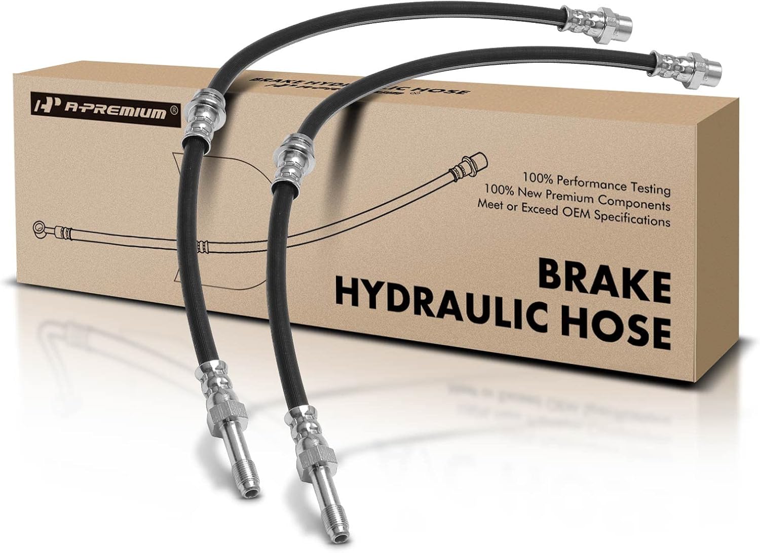 Amazon.com: A-Premium Rear Side Brake Hydraulic Hose Compatible with ...