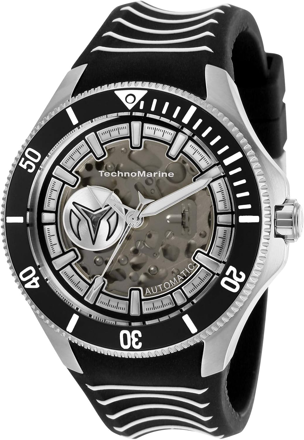 Technomarine Men's Cruise Shark Stainless Steel Automatic Watch with ...