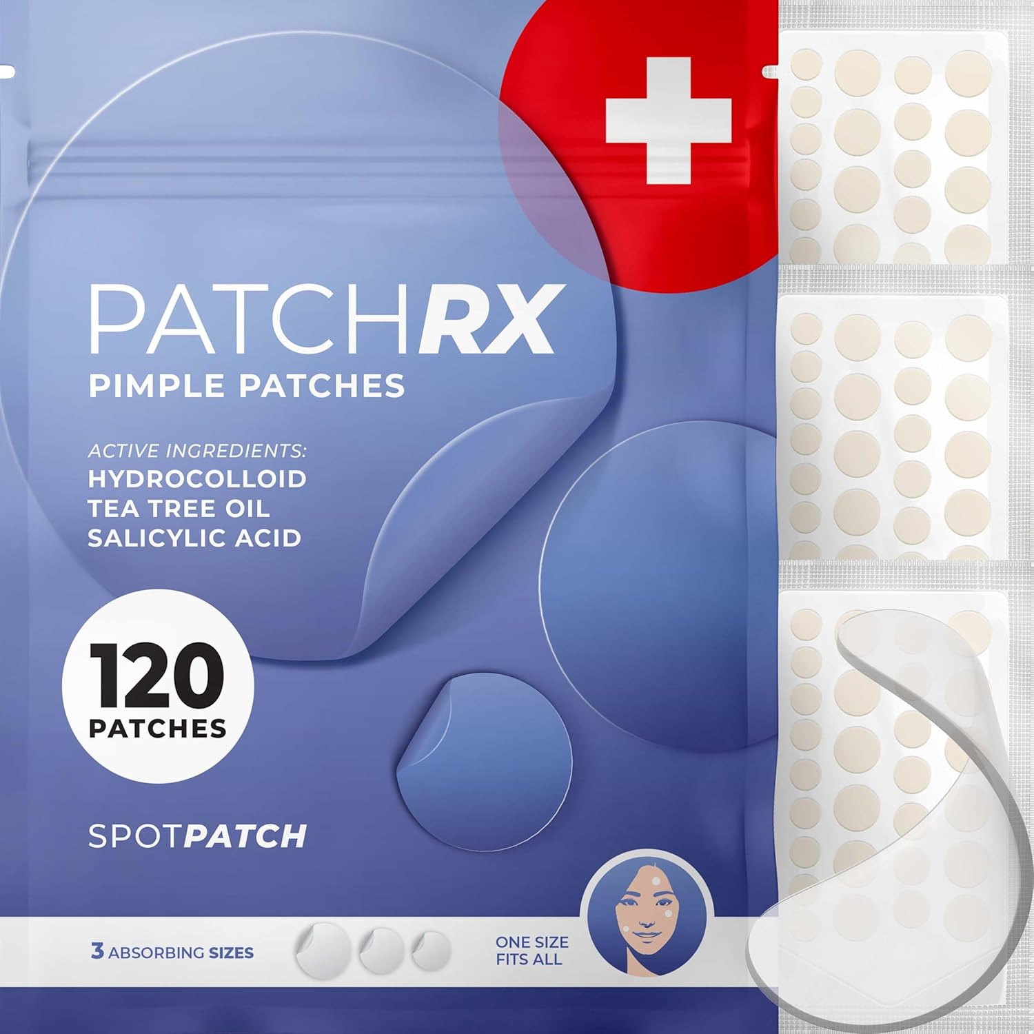 Amazon.com: PatchRx Salicylic Pimple Patches (120 Pack), Salicylic Acid ...