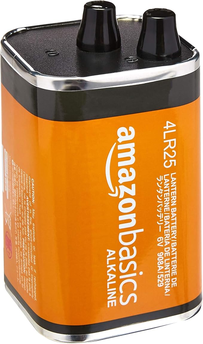 Amazon.com: Amazon Basics 6V Lantern Battery - 1 Pack - Replaces 908 ...