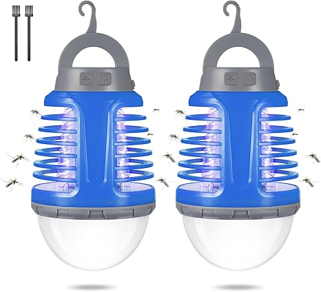 Amazon.com : 2 Pack Upgraded Bug Zapper Outdoor Cordless,Rechargeable ...