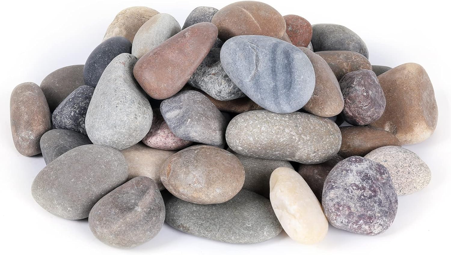 Amazon.com: Ausluru 11LB Stones Pebbles River Rocks, Natural Hand ...