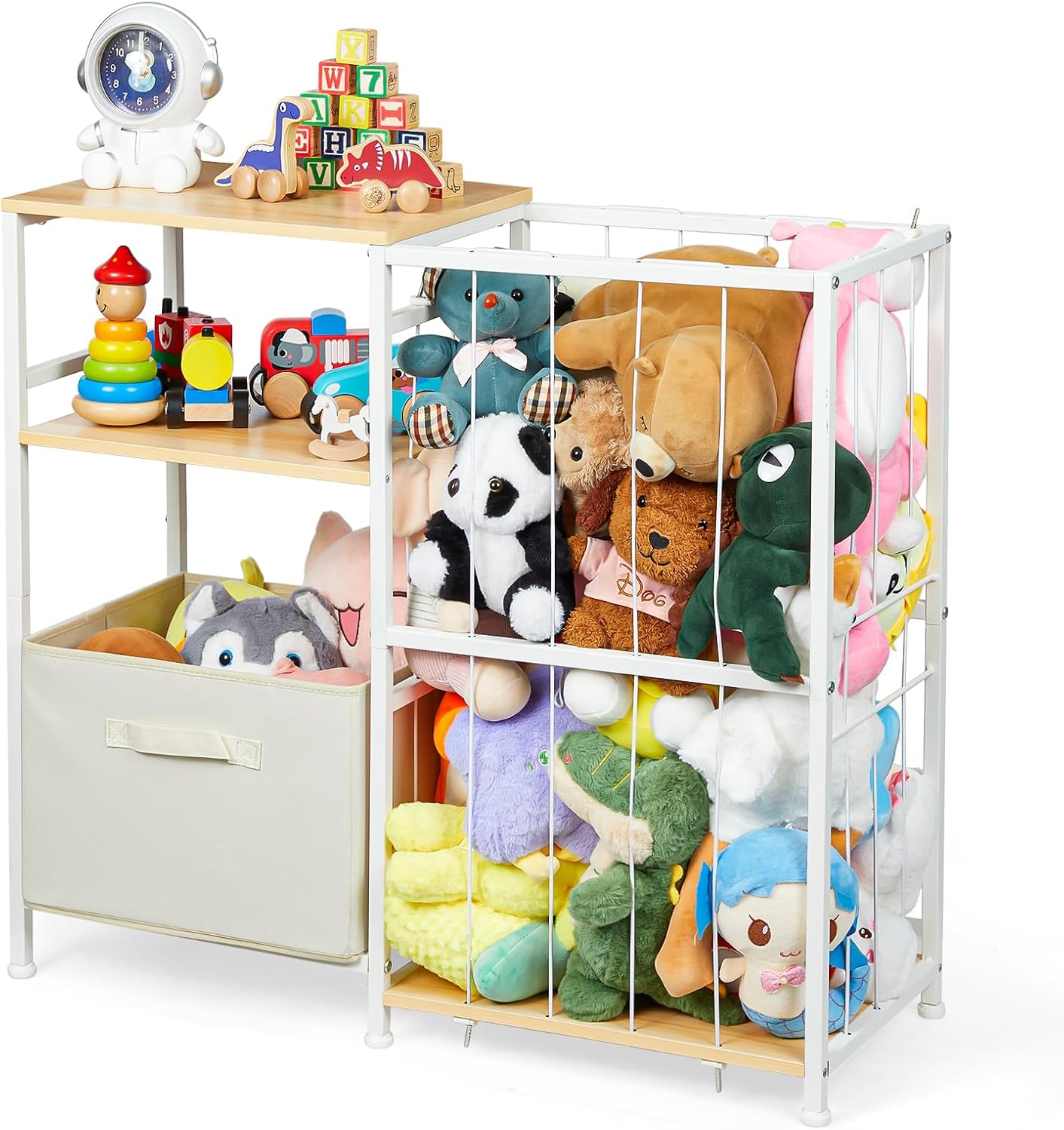 Amazon.com: Stuffed Animal Storage, Kids Toy Storage Organizer with Toy ...