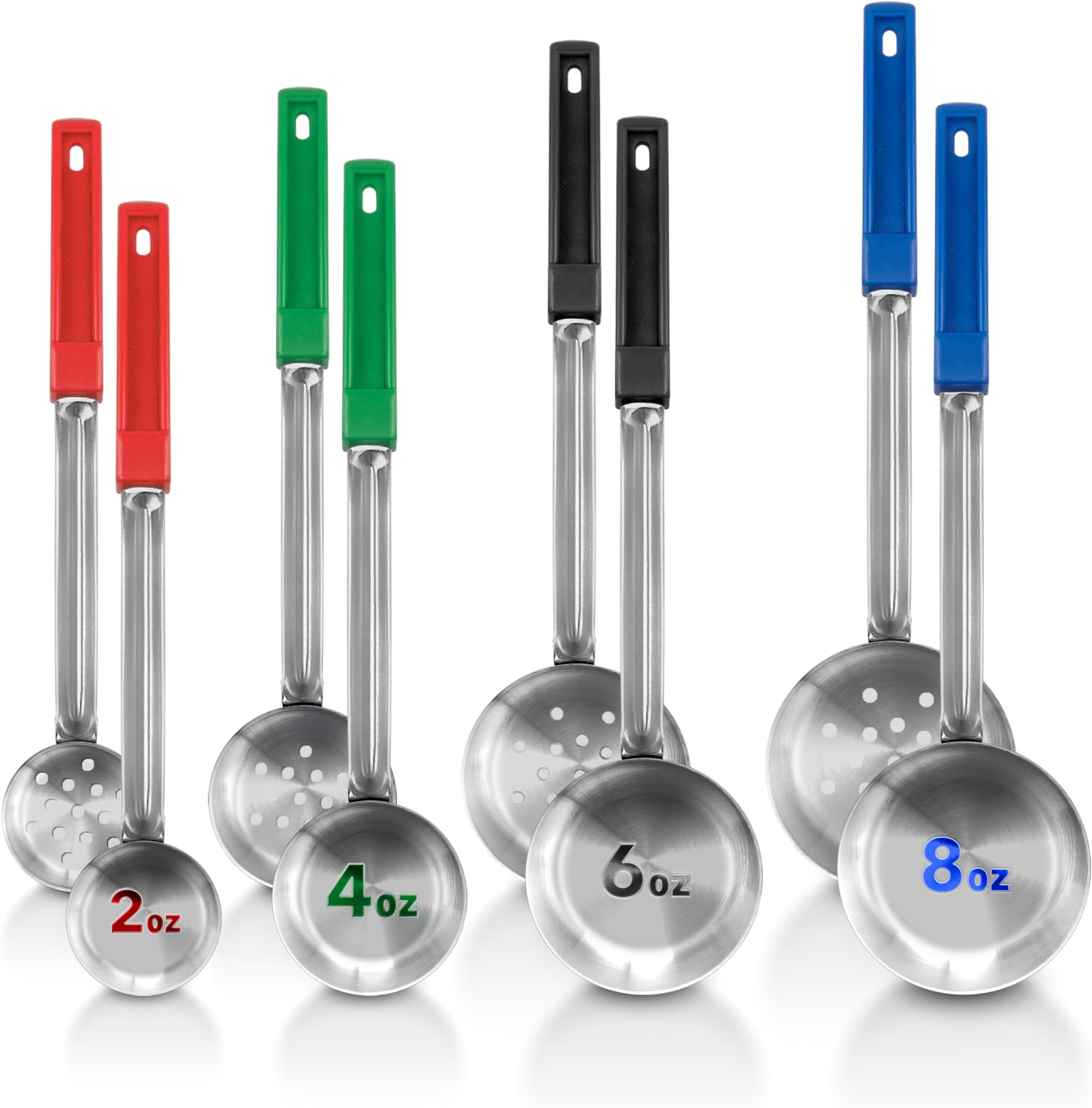 Amazon.com: Darware Portion Control Serving Spoons (6-Piece Ladle Set ...