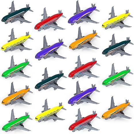 Amazon.com: 15 Pack Airplane Toys Goodie Bag Stuffers, Mini Diecast Toy ...