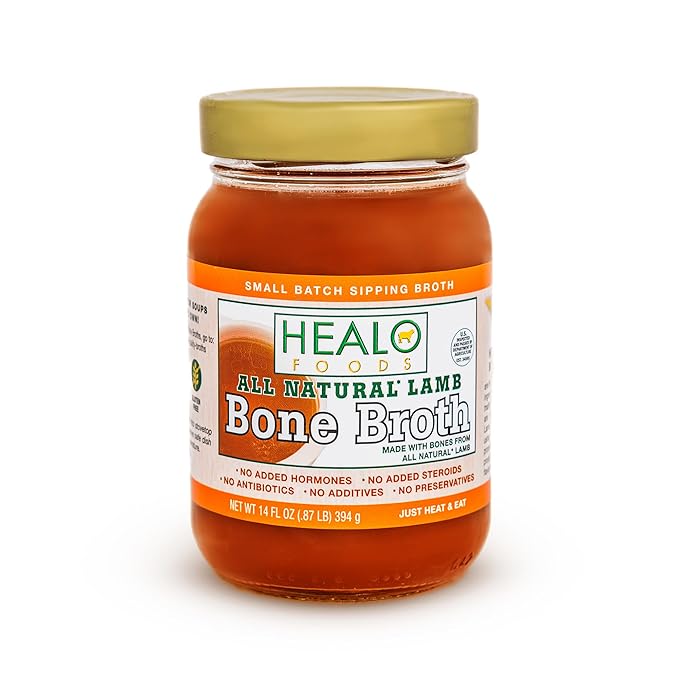Amazon.com : Healo Foods All Natural Lamb Bone Broth - Natural Collagen ...