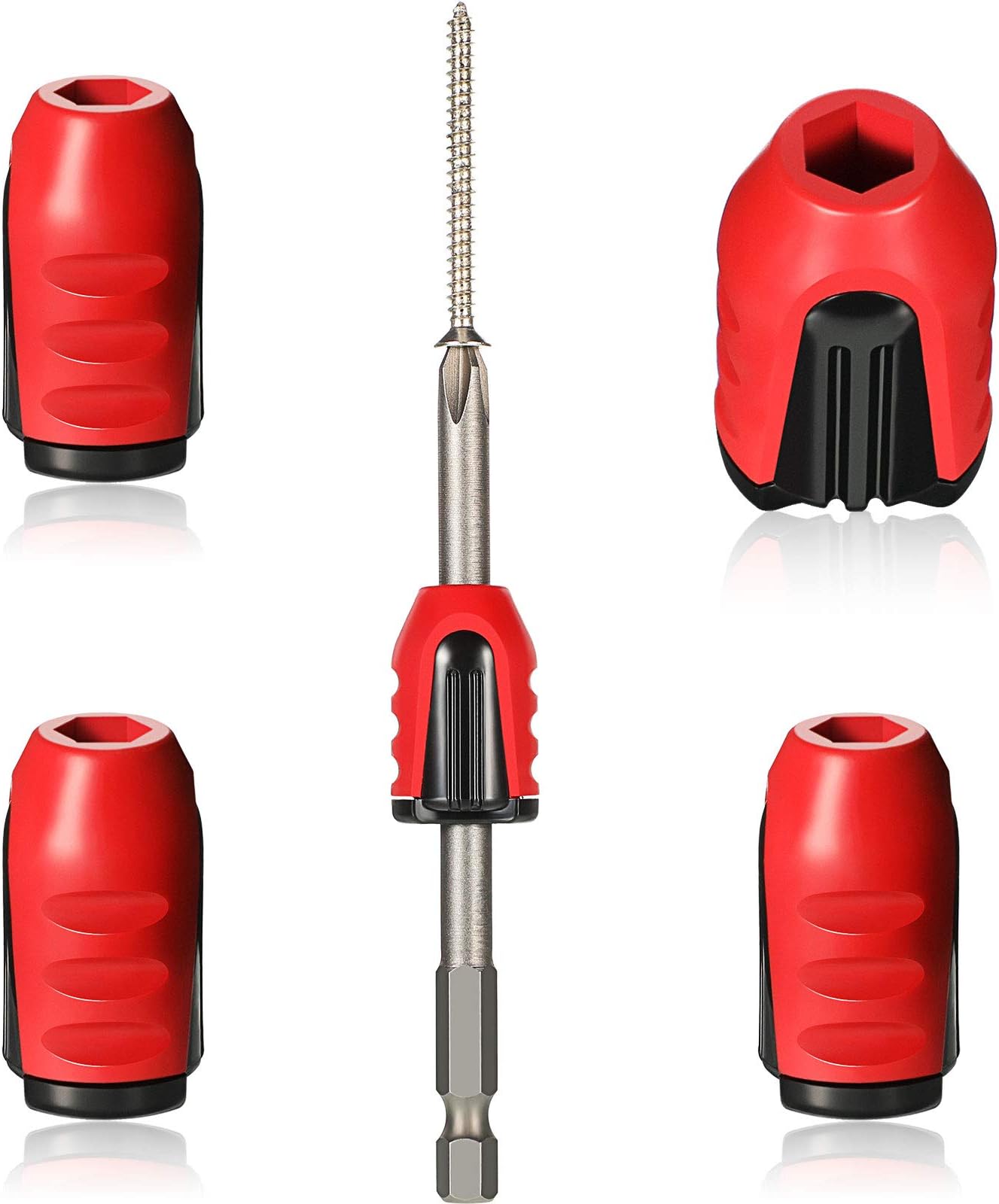 Magnetic Screw Holder Rings, 1/4 Inch/ 6.35 mm Screwdriver Driver Bits ...