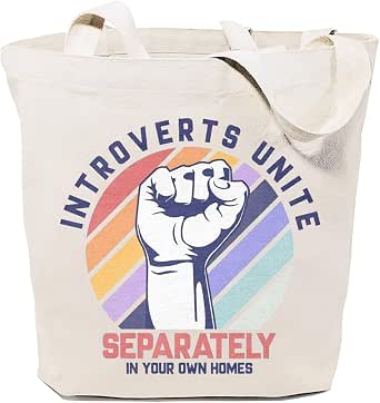 Amazon.com: SAUIVD Introverts Unite Separately In Your Own Homes Canvas ...