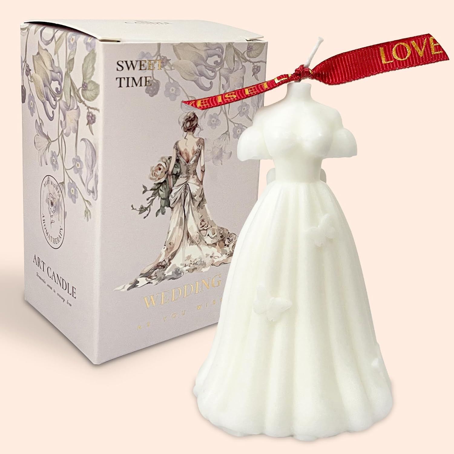 Amazon.com: Sweet White Bridal Wedding Dress Scented Candle for Wedding ...