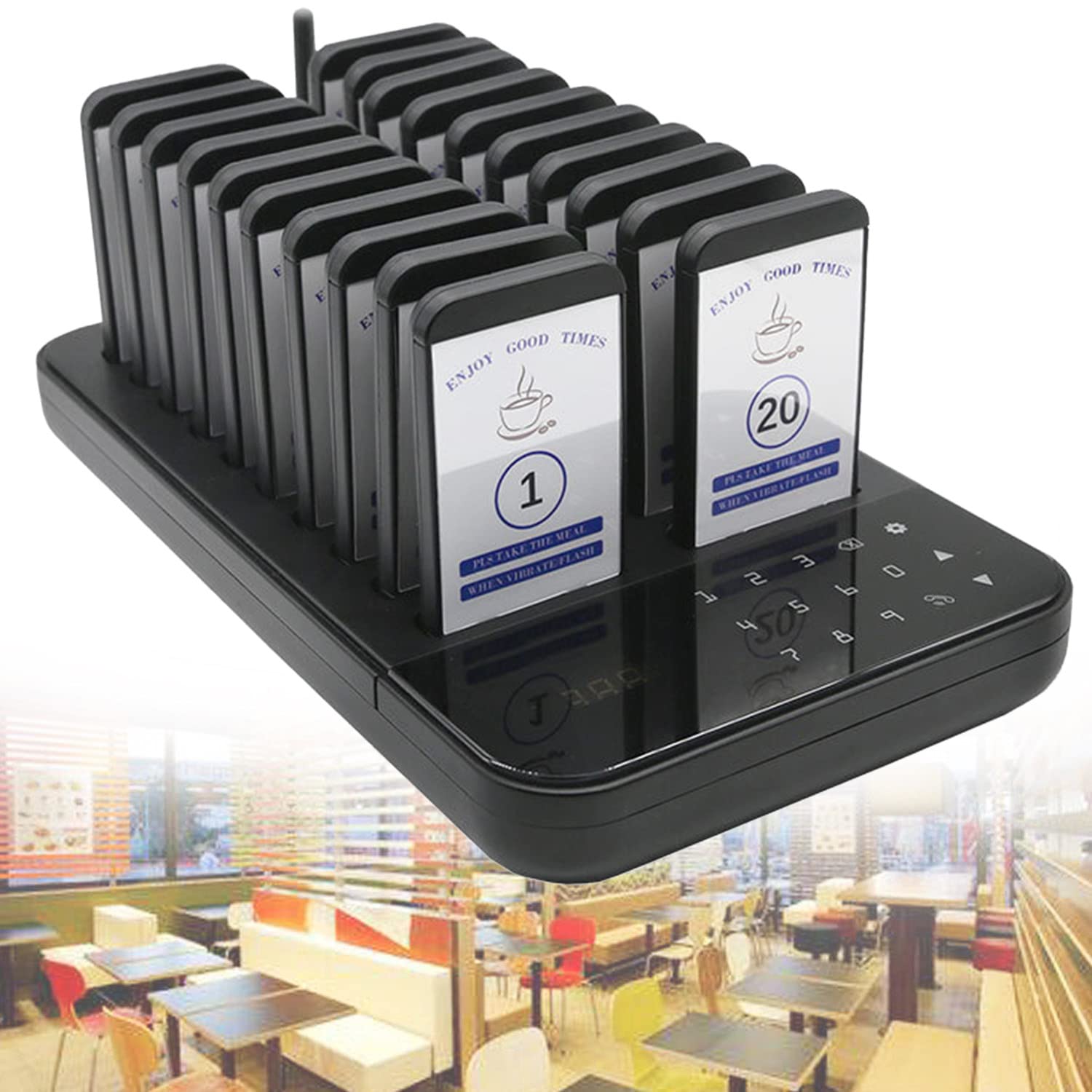 Buy RETRIN Wireless Restaurant Queuing Buzzer Calling System Restaurant ...