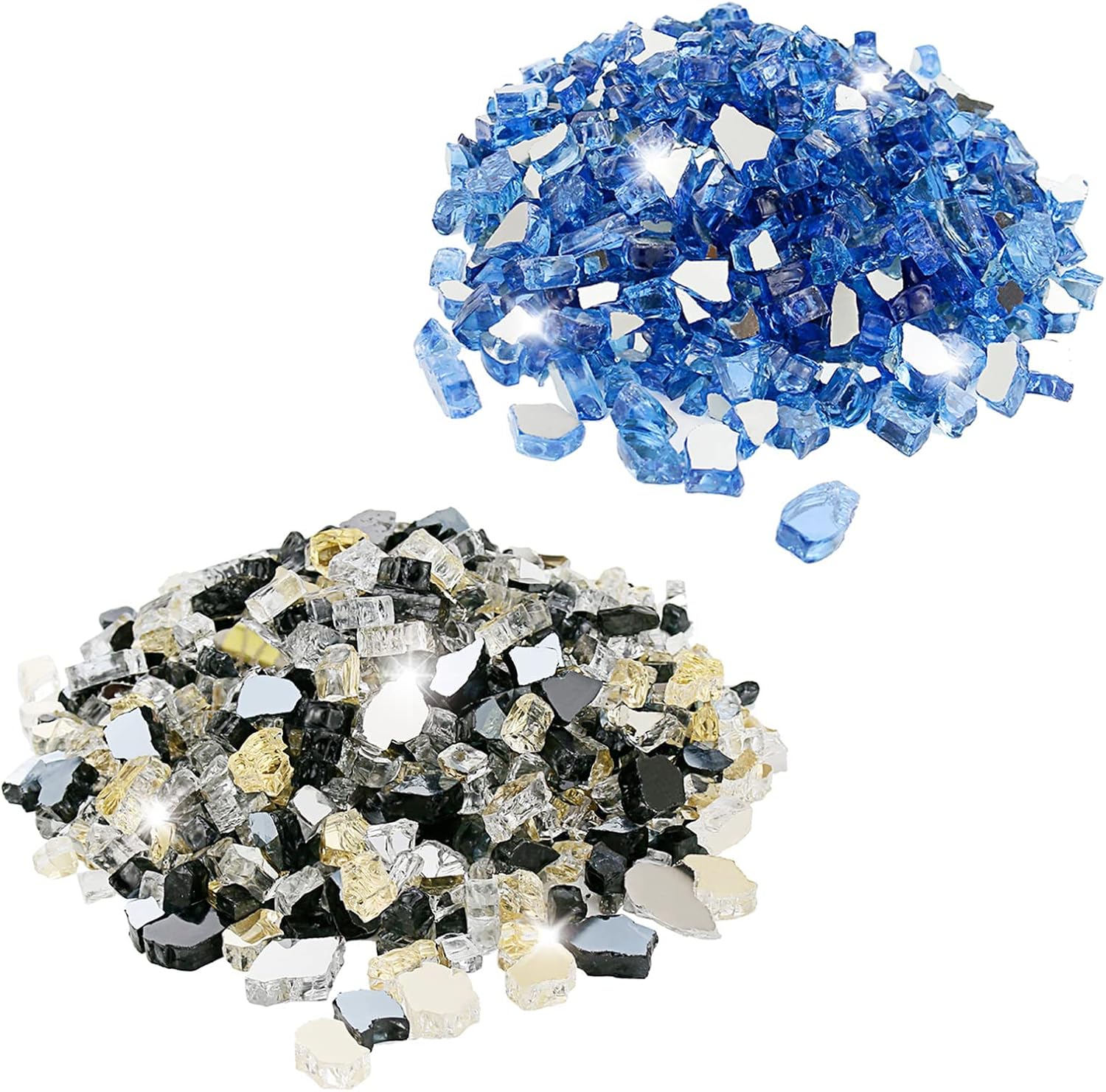 Amazon.com: Utheer Fire Glass for Fire Pit, 1/2 Inch Reflective Firepit ...